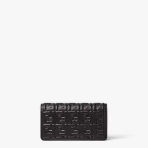 Fendi Tube Wallet On Chain Black Nappa Leather Wallet
